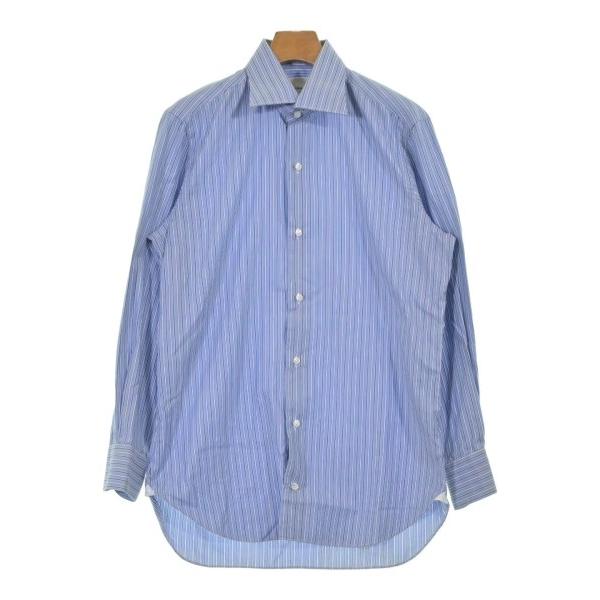 【ブランド】Maria Santangelo (マリアサンタンジェロ)【タイプ】メンズ【商品番号】2200594871262r20251106【コンディション】ランク：B   詳細：後身頃等所々汚れあり【カラー】青x白(ストライプ)【サイズ...