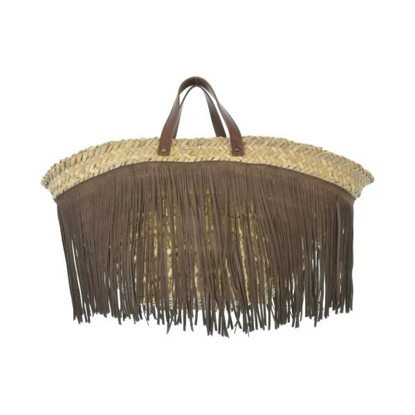 【ブランド】ATELIER AMBOISE (アトリエアンボワーズ)【タイプ】レディース【商品番号】2200644578707r20260228【コンディション】ランク：新品同様   【カラー】ベージュx茶【サイズ】-【実寸(cm)】最大横...