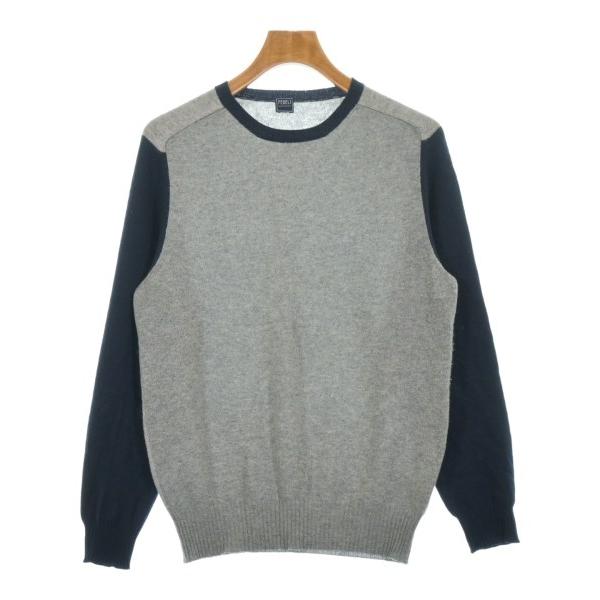 【ブランド】FEDELI (フェデーリ)【タイプ】メンズ【商品番号】2200614699098r20251101【コンディション】ランク：B   【カラー】グレーx紺【サイズ】46(M位)【実寸(cm)】身幅:48cm,肩幅:42.5cm,...