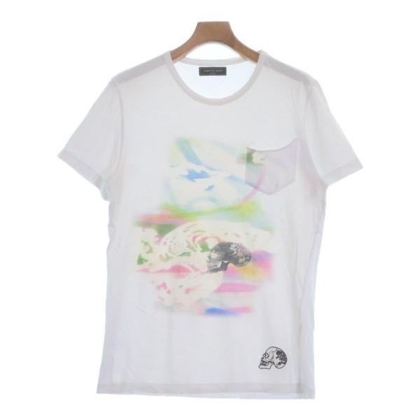 【タイプ】メンズ【商品番号】2200467807022r20240803【コンディション】ランク：B   詳細：スレがあります。【カラー】白【サイズ】S【実寸(cm)】身幅:47.5cm,肩幅:42cm,袖丈:20cm,着丈:70cm【素材...