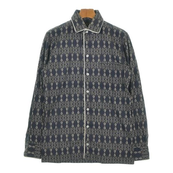 【ブランド】Gabriele Pasini (ガブリエレパシーニ)【タイプ】メンズ【商品番号】2200666782014r20260322【コンディション】ランク：B   詳細：袖口汚れあり【カラー】紺x白等(総柄)【サイズ】39(M位)【...