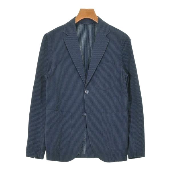 【ブランド】Giannetto (ジャンネット)【タイプ】メンズ【商品番号】2200627768064r20251122【コンディション】ランク：B   【カラー】青x紺(ストライプ)【サイズ】42(XS位)【実寸(cm)】身幅:44cm,...