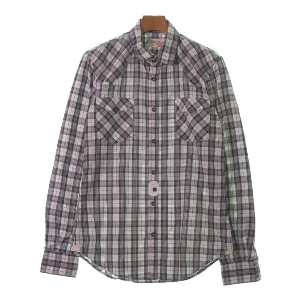 【タイプ】メンズ【商品番号】2200381366322r20231126【コンディション】ランク：新品同様   【カラー】白xこげ茶x水色等(チェック)【サイズ】39(M位)【実寸(cm)】身幅:48.5cm,肩幅:42cm,袖丈:68cm...