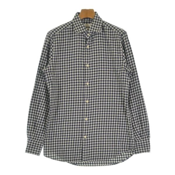 【ブランド】Glanshirt (グランシャツ)【タイプ】メンズ【商品番号】2200608574073r20251005【コンディション】ランク：A   【カラー】紺x赤x白(チェック)【サイズ】39(M位)【実寸(cm)】身幅:48cm,...