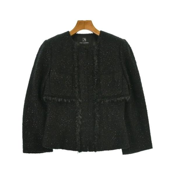 【ブランド】TAE ASHIDA (タエアシダ)【タイプ】レディース【商品番号】2200646755106r20260312【コンディション】ランク：B   【カラー】黒(ツイード)【サイズ】7(S位)【実寸(cm)】身幅:43cm,肩幅:...
