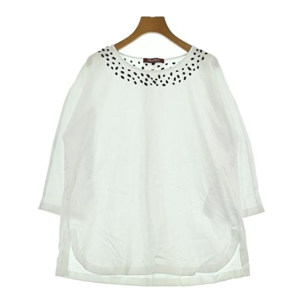 【ブランド】Max Mara STUDIO (マックスマーラ　ストゥーディオ)【タイプ】レディース【商品番号】2200643479036r20260221【コンディション】ランク：B   【カラー】白等【サイズ】L【実寸(cm)】身幅:57...