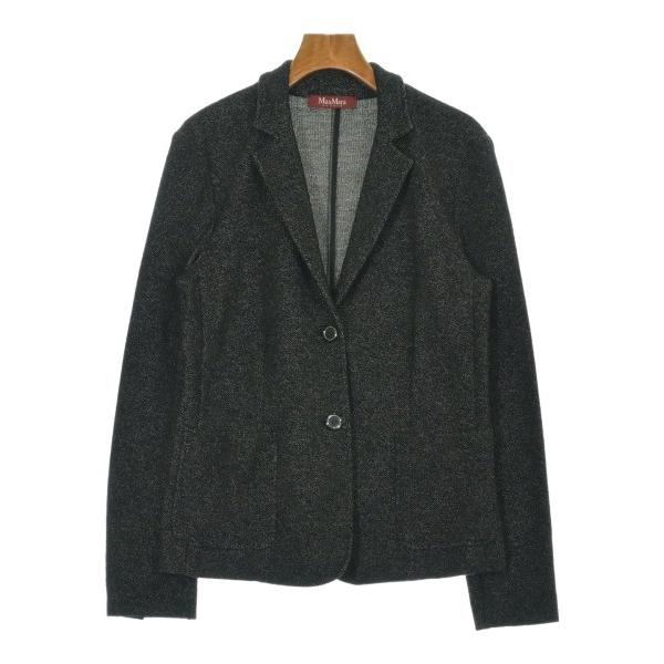 【ブランド】Max Mara STUDIO (マックスマーラ　ストゥーディオ)【タイプ】レディース【商品番号】2200685959114r20260519【コンディション】ランク：B   【カラー】黒x白(総柄)【サイズ】L【実寸(cm)】...