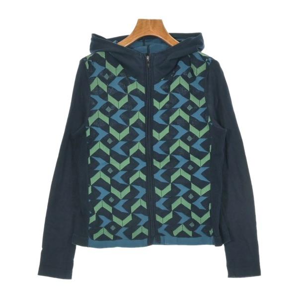 【ブランド】HIROKO BIS (ヒロコビズ)【タイプ】レディース【商品番号】2200655292036r20260311【コンディション】ランク：B   詳細：スレあり【カラー】紺x黒x緑等(総柄)【サイズ】9(M位)【実寸(cm)】身...