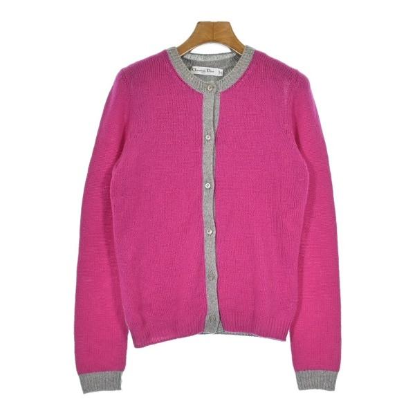 【タイプ】レディース【商品番号】2200555343029r20250504【コンディション】ランク：A   【カラー】ピンクxグレー【サイズ】42/42(M位)【実寸(cm)】カーディガン身幅:45.5cm,カーディガン肩幅:33cm,カ...