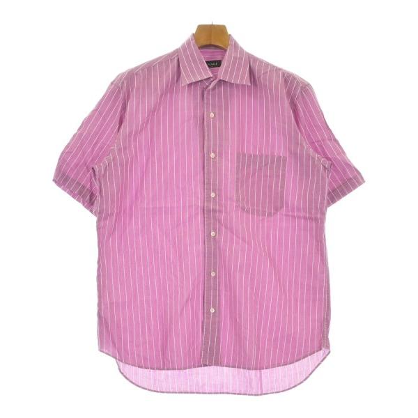 【ブランド】CANALI (カナリ)【タイプ】メンズ【商品番号】2200610822032r20251030【コンディション】ランク：A   【カラー】ピンクx白(ストライプ)【サイズ】40(L位)【実寸(cm)】身幅:57cm,肩幅:46...