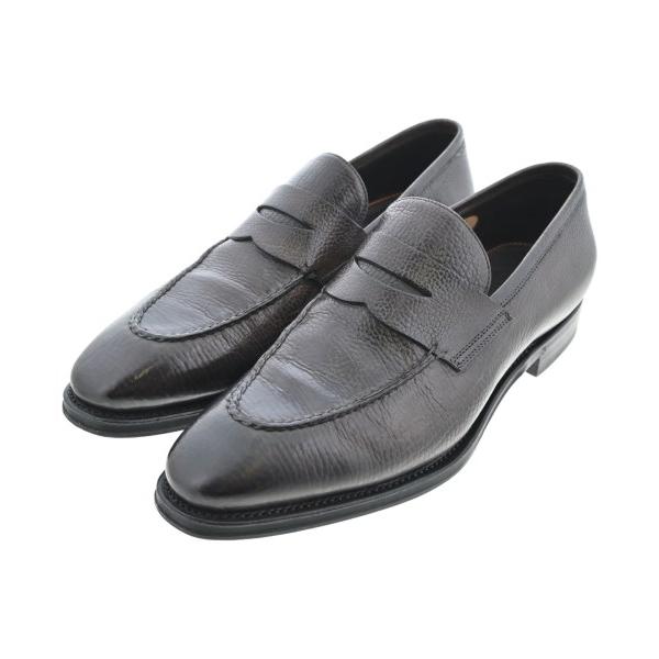 【ブランド】SANTONI (サントーニ)【タイプ】メンズ【商品番号】2200646927268r20260131【コンディション】ランク：B   詳細：スレ、タン裏パットあり【カラー】こげ茶【サイズ】UK7(25.5cm位)【実寸(cm)...