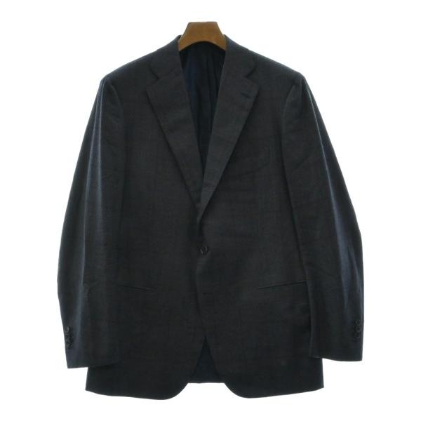 【タイプ】メンズ【商品番号】2200519571130r20250107【コンディション】ランク：B   詳細：品質表示はありません。【カラー】紺【サイズ】50(XL位)【実寸(cm)】身幅:50cm,肩幅:46cm,袖丈:65cm,着丈:...