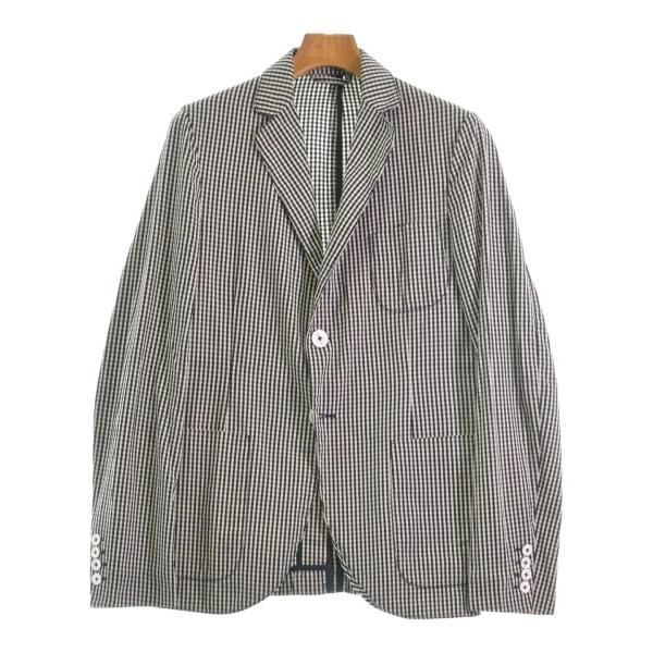 【タイプ】メンズ【商品番号】2200478725025r20240902【コンディション】ランク：B   【カラー】黒x白(チェック)【サイズ】XS【実寸(cm)】身幅:49cm,肩幅:44cm,袖丈:67cm,着丈:75cm【素材】綿10...