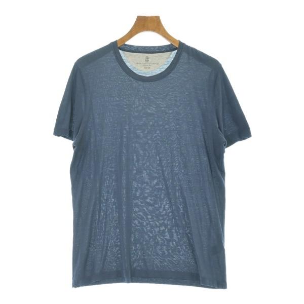 【ブランド】BRUNELLO CUCINELLI (ブルネロ　クチネリ)【タイプ】メンズ【商品番号】2200671717247r20260406【コンディション】ランク：B   【カラー】紺【サイズ】M【実寸(cm)】身幅:51.5cm,肩...