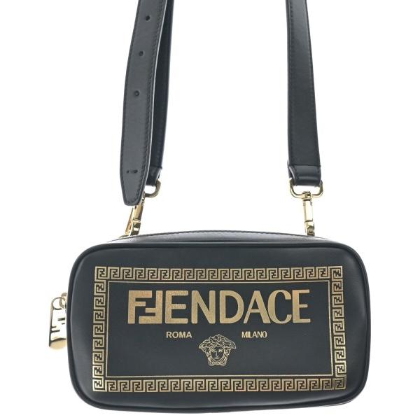 【ブランド】FENDI (フェンディ)【タイプ】レディース【商品番号】2200604428028r20251027【コンディション】ランク：A   【カラー】黒【サイズ】-【実寸(cm)】横:19cm,高さ:10.5cm,マチ:4cm【付属...