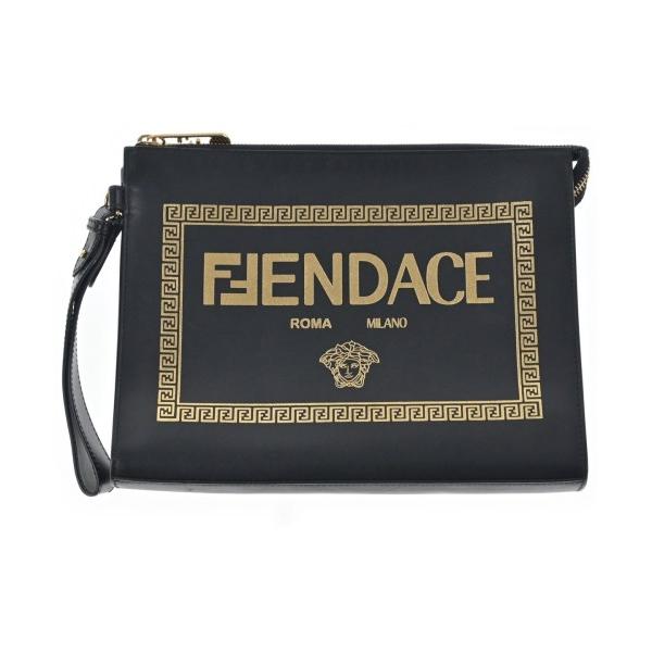 【ブランド】FENDI (フェンディ)【タイプ】レディース【商品番号】2200656861361r20260310【コンディション】ランク：B   【カラー】黒【サイズ】-【実寸(cm)】横:27cm,高さ:20cm,マチ:4cm【付属品】...