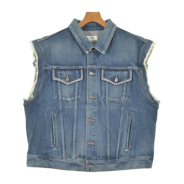 【ブランド】CELINE (セリーヌ)【タイプ】メンズ【商品番号】2200623897058r20251114【コンディション】ランク：新品同様   【カラー】インディゴ(デニム)【サイズ】L【実寸(cm)】身幅:63cm,肩幅:57cm,...