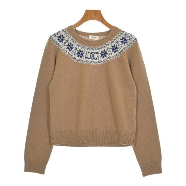 【ブランド】CELINE (セリーヌ)【タイプ】レディース【商品番号】2200649644070r20260218【コンディション】ランク：A   【カラー】ベージュx紺x白(ノルディック)【サイズ】XS【実寸(cm)】身幅:39cm,裄丈...