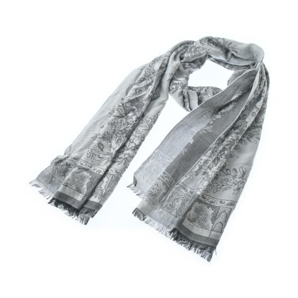 【ブランド】ETRO (エトロ)【タイプ】レディース【商品番号】2200654180143r20260212【コンディション】ランク：B   【カラー】白系xグレー(総柄)【サイズ】-【実寸(cm)】全長:198cm,幅:67cm【素材】レ...