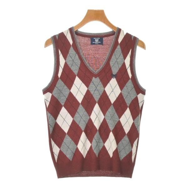 【ブランド】COMME CA COMMUNE (コムサコミューン)【タイプ】メンズ【商品番号】2200664127046r20260319【コンディション】ランク：B   【カラー】赤xグレーx白等(アーガイル)【サイズ】M【実寸(cm)】...