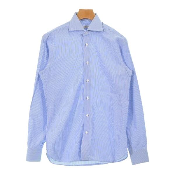 【ブランド】BORRIELLO (ボリエッロ)【タイプ】メンズ【商品番号】2200637774239r20251219【コンディション】ランク：B   【カラー】青x白(ストライプ)【サイズ】38(S位)【実寸(cm)】身幅:49cm,肩幅...