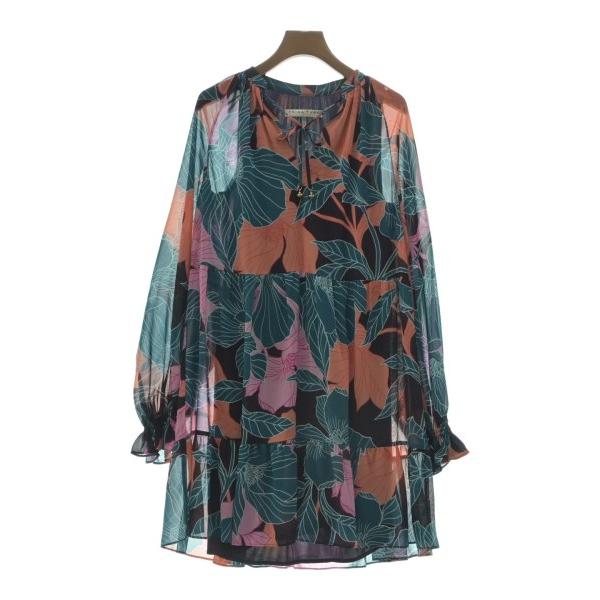 【タイプ】レディース【商品番号】2200506134164r20241121【コンディション】ランク：A   【カラー】青緑系xオレンジxピンク等(総柄)【サイズ】XS【実寸(cm)】身幅:44cm,裄丈:83cm,着丈:88cm【素材】(...