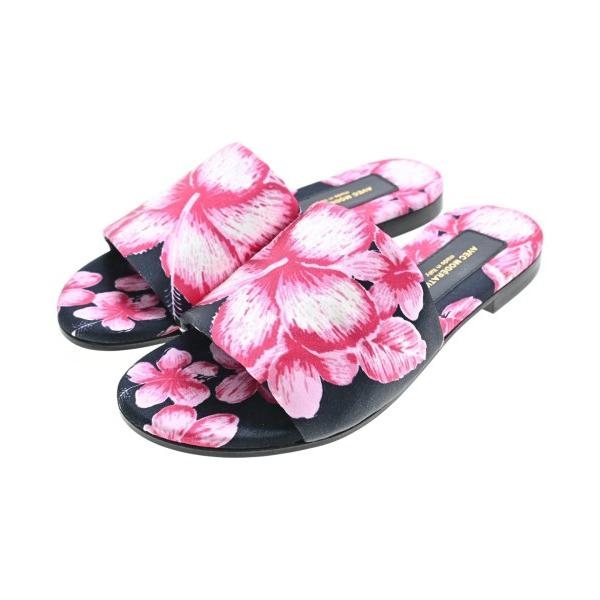 【ブランド】AVEC MODERATION (アベックモデレーション)【タイプ】レディース【商品番号】2200592335513r20250919【コンディション】ランク：新品同様   【カラー】黒x白xピンク(花柄)【サイズ】EU35(2...