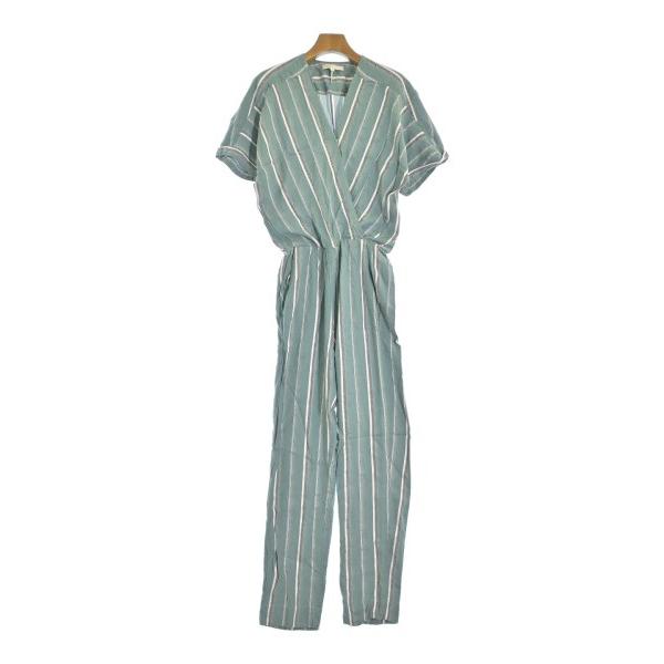 【ブランド】maje (マージュ)【タイプ】レディース【商品番号】2200614747034r20251121【コンディション】ランク：B   詳細：全体スレ、裾お直し痕あり【カラー】緑xピンク(ストライプ)【サイズ】36(S位)【実寸(c...