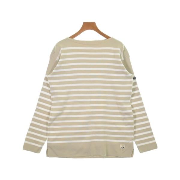 【ブランド】Fileuse d'Arvor (フィールズダルボー)【タイプ】レディース【商品番号】2200628182067r20251225【コンディション】ランク：B   【カラー】ベージュx白(ボーダー)【サイズ】L【実寸(cm)】身...
