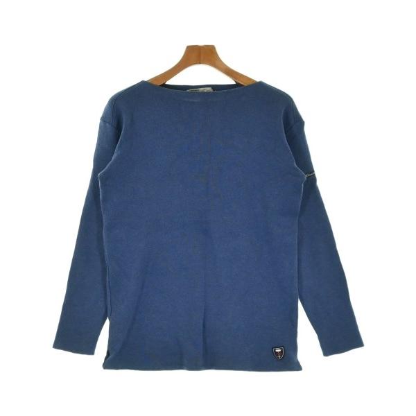 【ブランド】Fileuse d'Arvor (フィールズダルボー)【タイプ】メンズ【商品番号】2200674420038r20260427【コンディション】ランク：B   詳細：首まわり汚れ、全体色あせあり【カラー】青【サイズ】M【実寸(c...