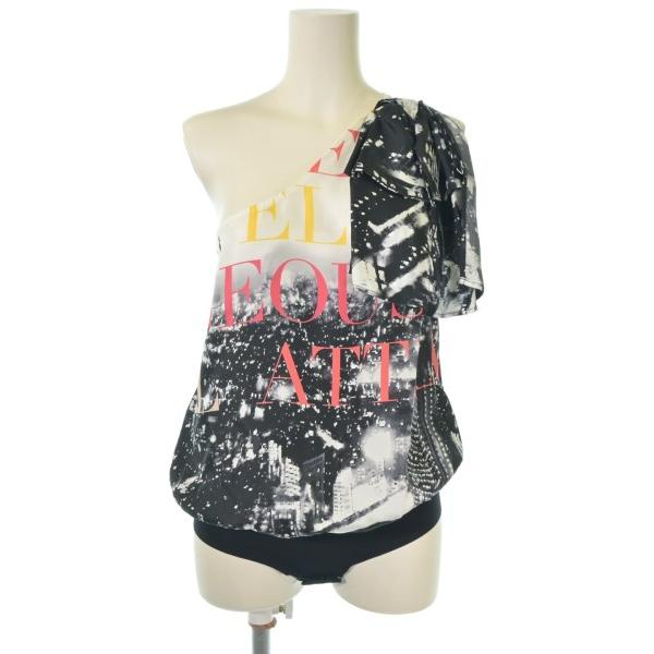 【ブランド】ELISABETTA FRANCHI (エリザベッタフランキ)【タイプ】レディース【商品番号】2200667137257r20260327【コンディション】ランク：B   【カラー】白x黒x黄等(総柄)【サイズ】38(S位)【実...