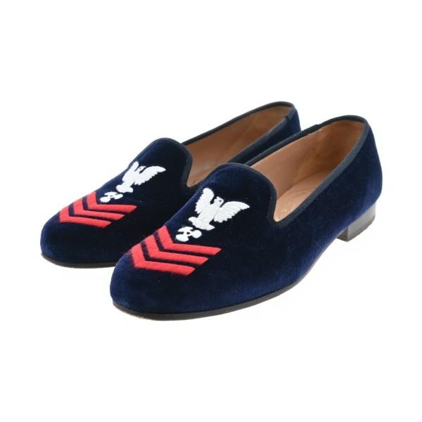 【ブランド】Stubbs&amp;Wootton (スタブスアンドウートン)【タイプ】レディース【商品番号】2200469230057r20240716【コンディション】ランク：B   【カラー】紺x赤x白【サイズ】US6(22.5cm位)...