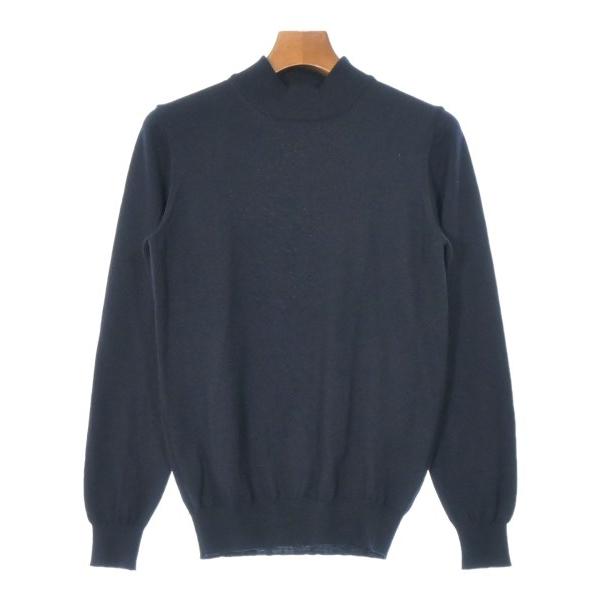 【ブランド】Alessandro Luppi (アレッサンドロルッピ)【タイプ】メンズ【商品番号】2200671276058r20260415【コンディション】ランク：B   詳細：首まわり、袖口スレあり【カラー】紺【サイズ】44(S位)【...