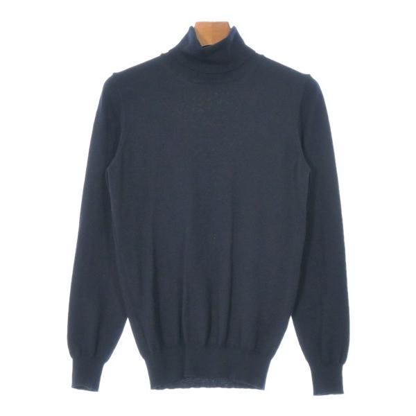 【ブランド】Alessandro Luppi (アレッサンドロルッピ)【タイプ】メンズ【商品番号】2200671276065r20260415【コンディション】ランク：B   詳細：首まわり、袖口スレあり【カラー】紺【サイズ】44(S位)【...