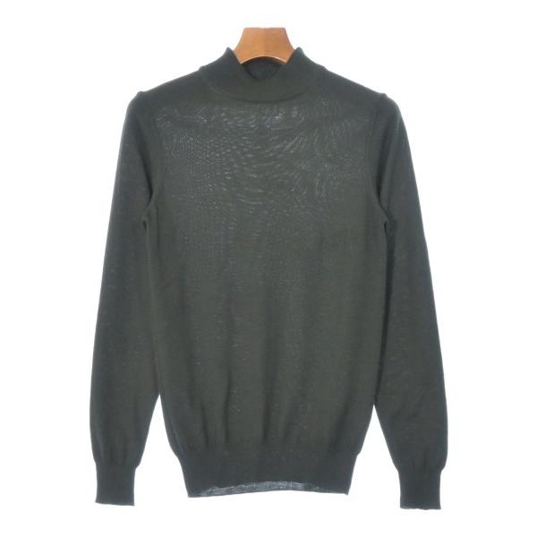 【ブランド】Alessandro Luppi (アレッサンドロルッピ)【タイプ】メンズ【商品番号】2200671276089r20260415【コンディション】ランク：B   詳細：首まわり、袖口スレあり【カラー】カーキ系【サイズ】44(S...