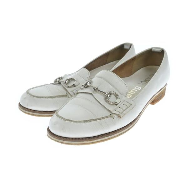 【ブランド】BELL FLORRIE (ベル　フローリー)【タイプ】レディース【商品番号】2200432287026r20240807【コンディション】ランク：B   【カラー】白【サイズ】-(23cm位)【実寸(cm)】高さ:4cm,ヒー...