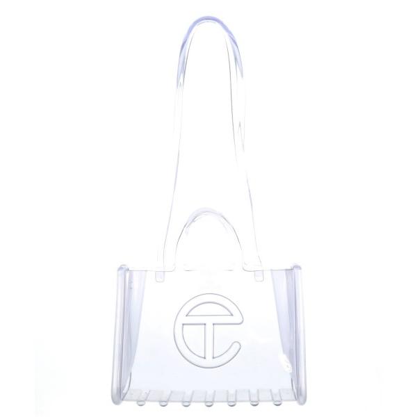 【ブランド】TELFAR (テルファー)【タイプ】レディース【商品番号】2200639637068r20260110【コンディション】ランク：A   【カラー】クリア(紫がかっています)【サイズ】-【実寸(cm)】横:40cm,高さ:29c...