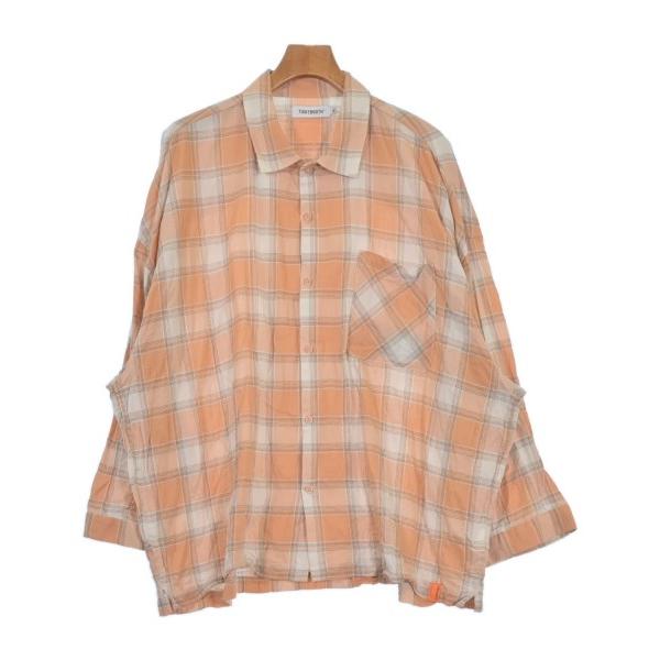 【ブランド】TBPR(TIGHTBOOTH PRODUCTION) (タイトブースプロダクション)【タイプ】メンズ【商品番号】2200600807063r20250912【コンディション】ランク：B   【カラー】オレンジx白系x黒(チェッ...