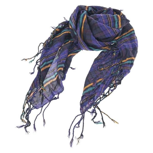 【ブランド】A PEACE TREATY (アピーストリーティー)【タイプ】メンズ【商品番号】2200643573482r20260125【コンディション】ランク：A   【カラー】紫xオレンジx緑等(チェック)【サイズ】-【実寸(cm)】...