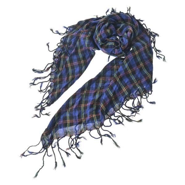 【ブランド】A PEACE TREATY (アピーストリーティー)【タイプ】メンズ【商品番号】2200643573529r20260122【コンディション】ランク：A   【カラー】青x黒x赤等(チェック)【サイズ】-【実寸(cm)】縦:1...