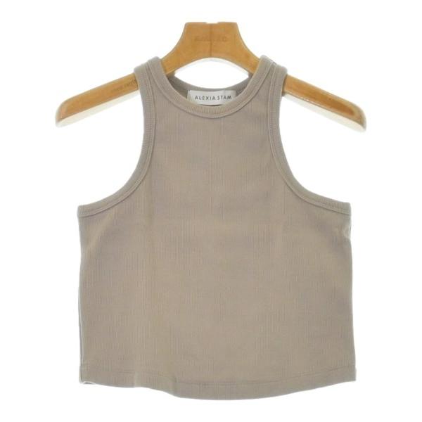 【ブランド】ALEXIA STAM (アリシアスタン)【タイプ】レディース【商品番号】2200588743148r20251020【コンディション】ランク：B   【カラー】グレーベージュ【サイズ】S【実寸(cm)】身幅:34cm,肩幅:1...
