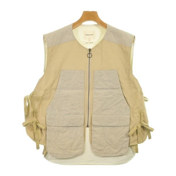 【ブランド】NICHOLAS DALEY (ニコラスデイリー)【タイプ】メンズ【商品番号】2200638972153r20251220【コンディション】ランク：B   【カラー】ベージュxグレーベージュ【サイズ】L【実寸(cm)】肩幅:44...