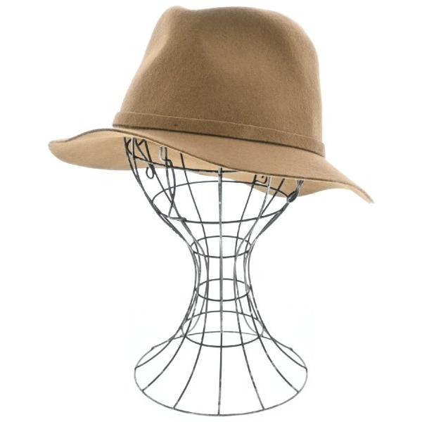 【タイプ】レディース【商品番号】2200537396173r20250308【コンディション】ランク：A   【カラー】キャメル【サイズ】-【実寸(cm)】頭まわり:54cm,ツバ:6cm,高さ:12cm【素材】毛100% 【原産国】イタリ...