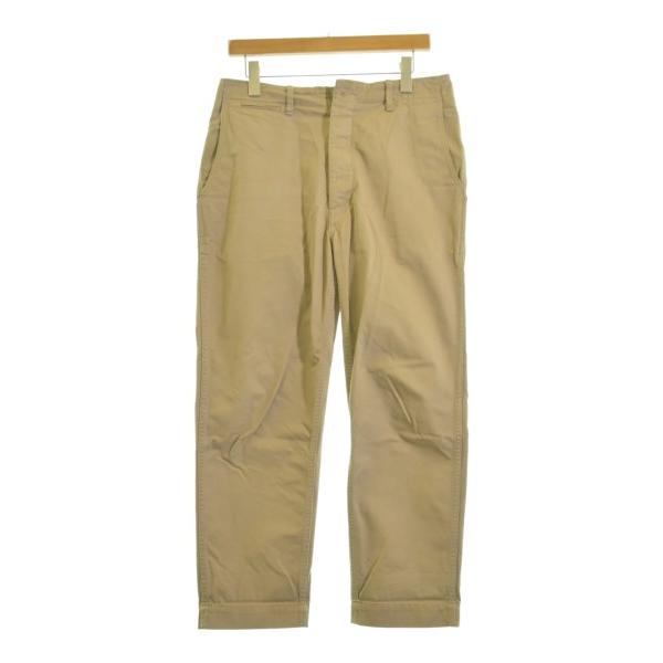 【ブランド】HATSKI (ハツキ)【タイプ】メンズ【商品番号】2200659562159r20260226【コンディション】ランク：B   詳細：フロントボタン欠損あり【カラー】ベージュ【サイズ】3(L位)【実寸(cm)】ウエスト:80c...