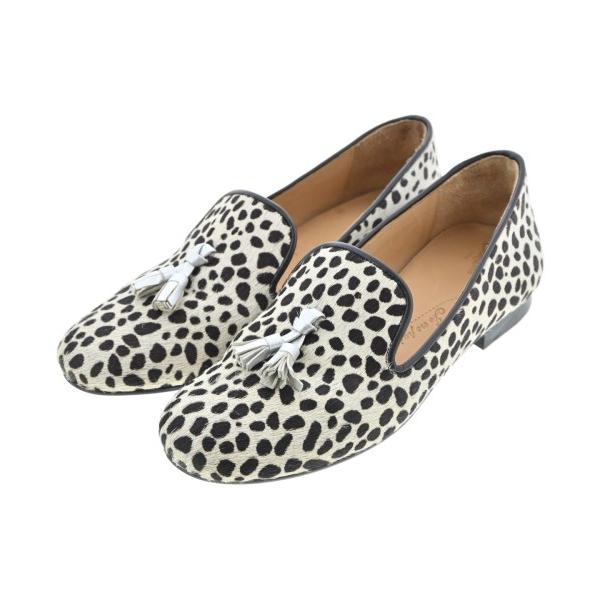 【ブランド】chatelles (シャテール)【タイプ】レディース【商品番号】2200632582020r20251227【コンディション】ランク：B   【カラー】オフホワイトx茶(総柄)【サイズ】EU35(21.5cm位)【実寸(cm)...