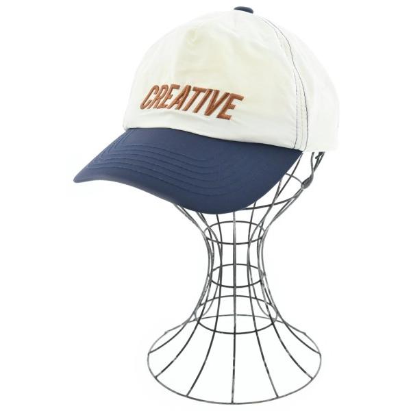 【ブランド】CREATIVE DRUG STORE (クリエイティブドラッグストア)【タイプ】メンズ【商品番号】2200644212236r20260109【コンディション】ランク：B   【カラー】白x紺【サイズ】-【実寸(cm)】頭まわ...