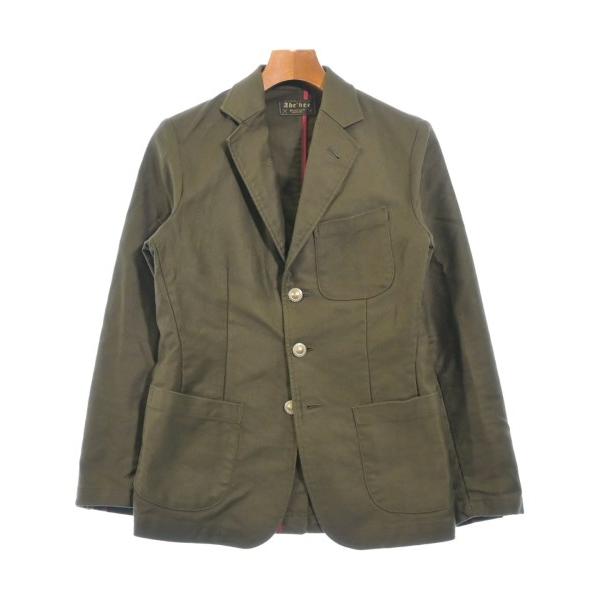 【ブランド】Ahe'hee (アヘヘ)【タイプ】メンズ【商品番号】2200589278069r20250828【コンディション】ランク：B   【カラー】カーキ【サイズ】S【実寸(cm)】身幅:46cm,肩幅:40cm,袖丈:59.5cm,...