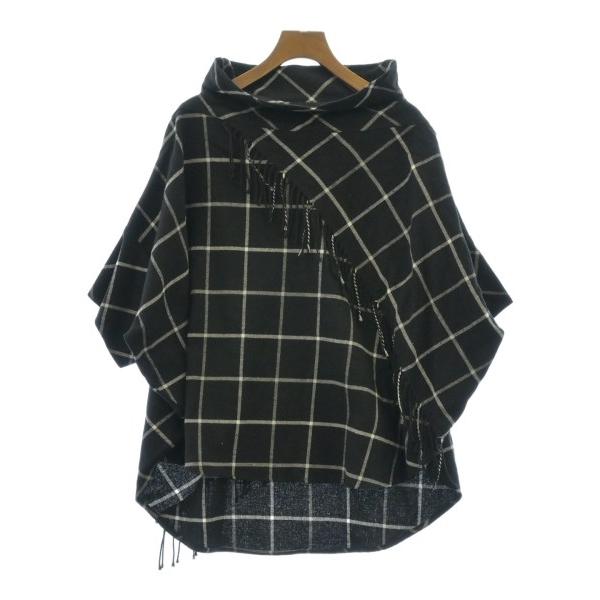 【タイプ】レディース【商品番号】2200543485502r20250315【コンディション】ランク：B   詳細：毛羽立ちがあります。【カラー】黒x白(チェック)【サイズ】2(M位)【実寸(cm)】身幅:85cm,裄丈:50cm,着丈:6...