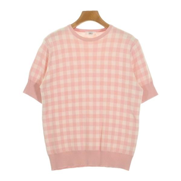 【ブランド】OBLI (オブリー)【タイプ】レディース【商品番号】2200655751113r20260214【コンディション】ランク：B   【カラー】ピンクx白(チェック)【サイズ】-(L位)【実寸(cm)】身幅:45cm,肩幅:38c...