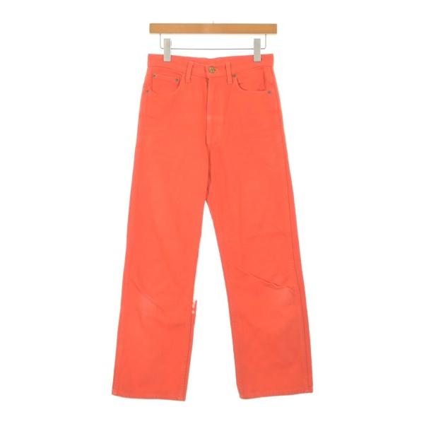 【ブランド】B SIDES (ビーサイズ)【タイプ】レディース【商品番号】2200649936069r20260218【コンディション】ランク：B   詳細：ボタンホール、後ポケット汚れあり【カラー】オレンジ系【サイズ】25(S位)【実寸(...